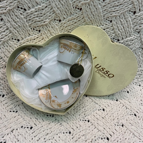 D'Lusso Designs | Dining | Dlusso Designs Espresso Tea Cup Saucer Set W ...